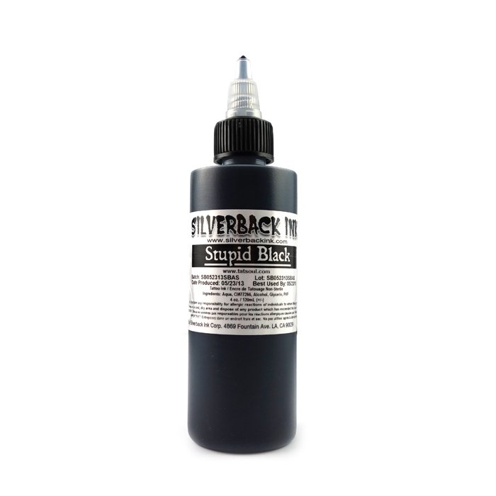 Silverback Ink - Stupid Black 4 oz.