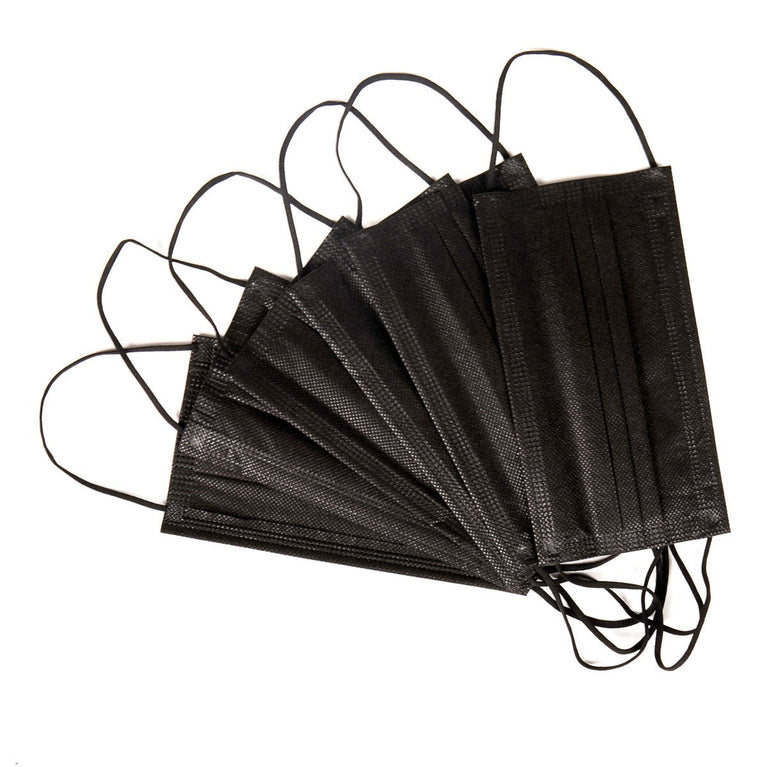 Jet Black Supply - Black 3Ply Disposable Mask – TATSoul