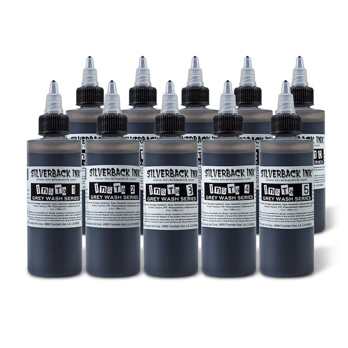 Silverback Ink - Insta10Shade Grey Wash Series – TATSoul